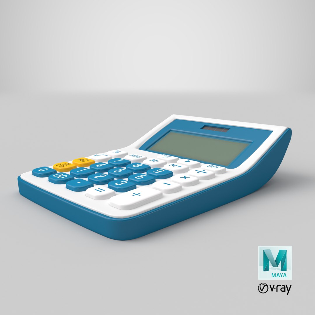 3D Calculator 3v PBR - TurboSquid 2111423