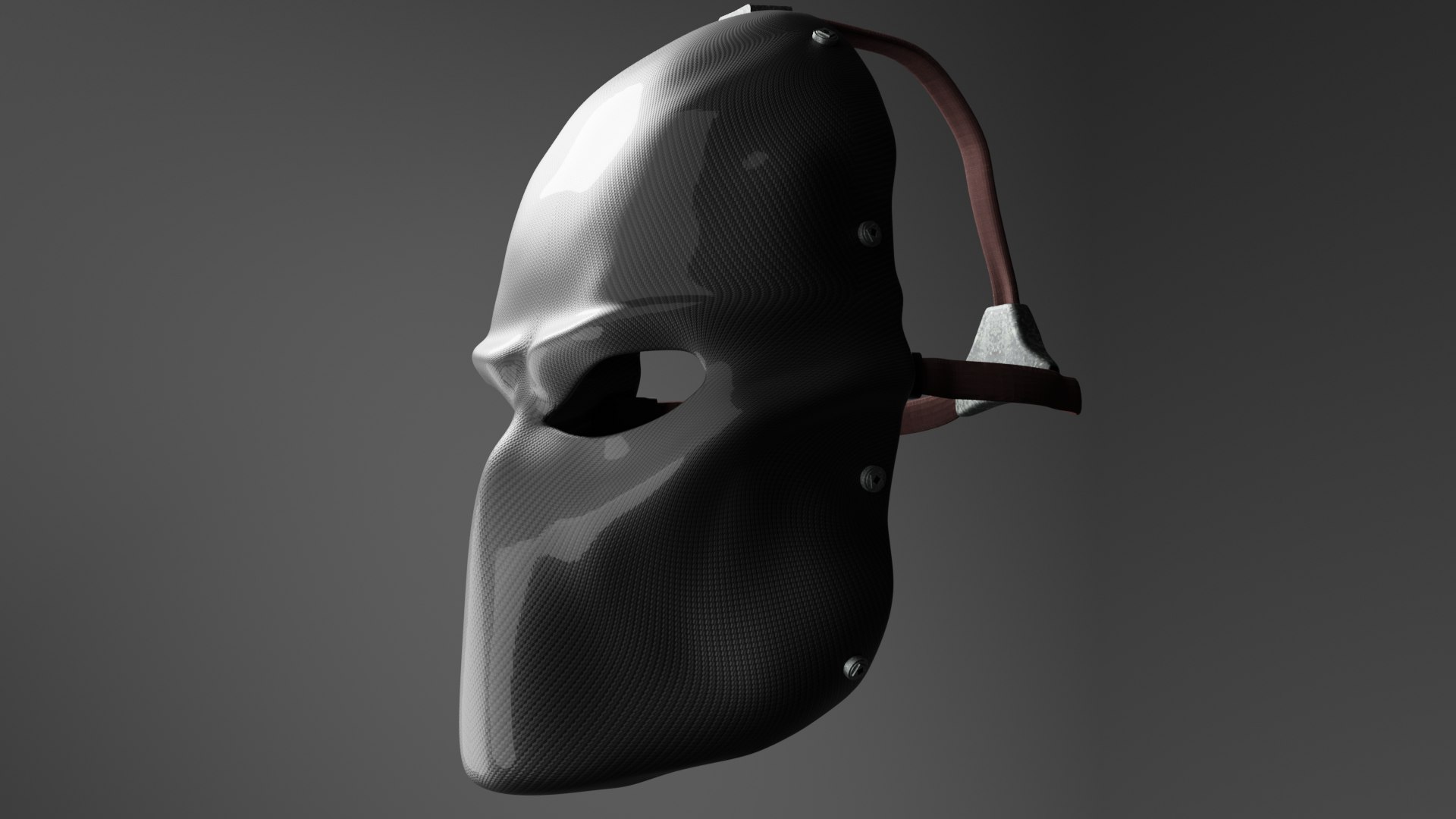 Procedural Carbon-fiber Aggressive Mask With Backstraps 3D Model ...