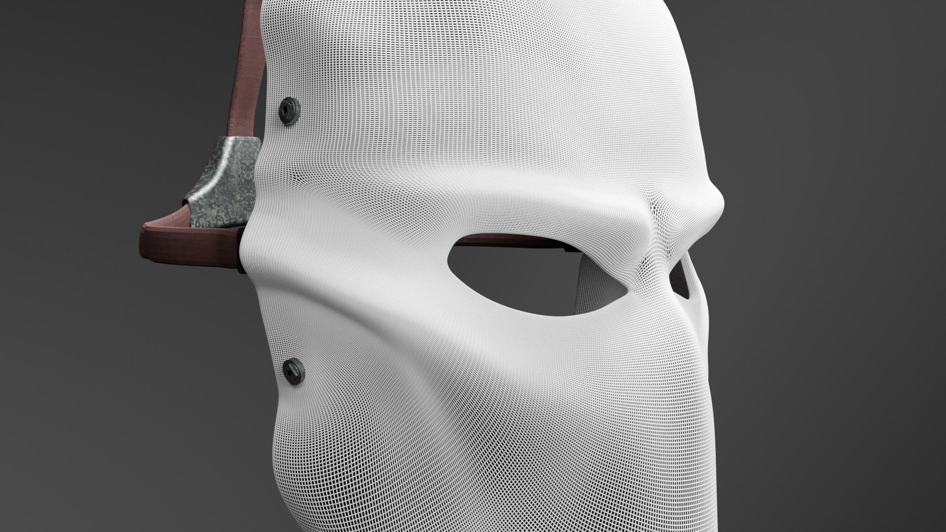 Procedural Carbon-fiber Aggressive Mask With Backstraps 3D Model ...