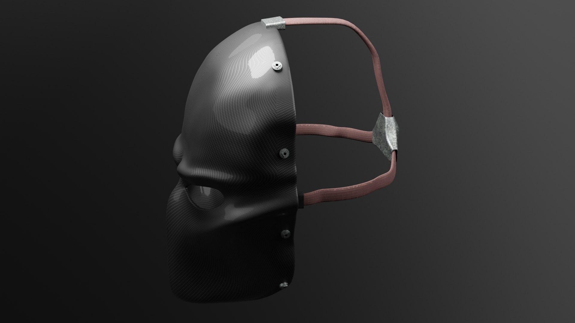 Procedural Carbon-fiber Aggressive Mask With Backstraps 3D Model ...