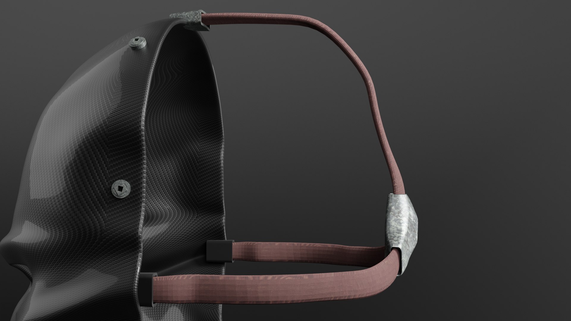 Procedural Carbon-fiber Aggressive Mask With Backstraps 3D Model ...