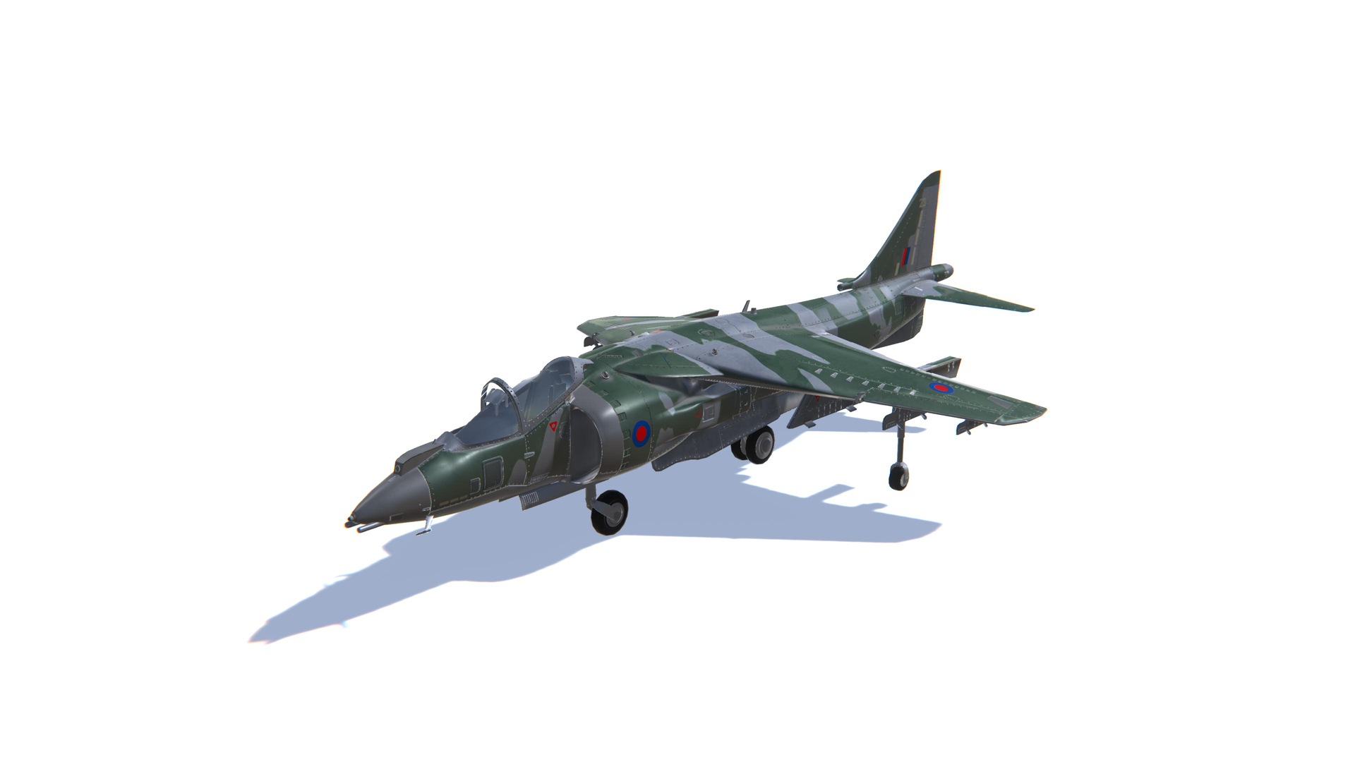 3D Harrier II Jet Fighter Aircraft Low-poly Model - TurboSquid 1800769
