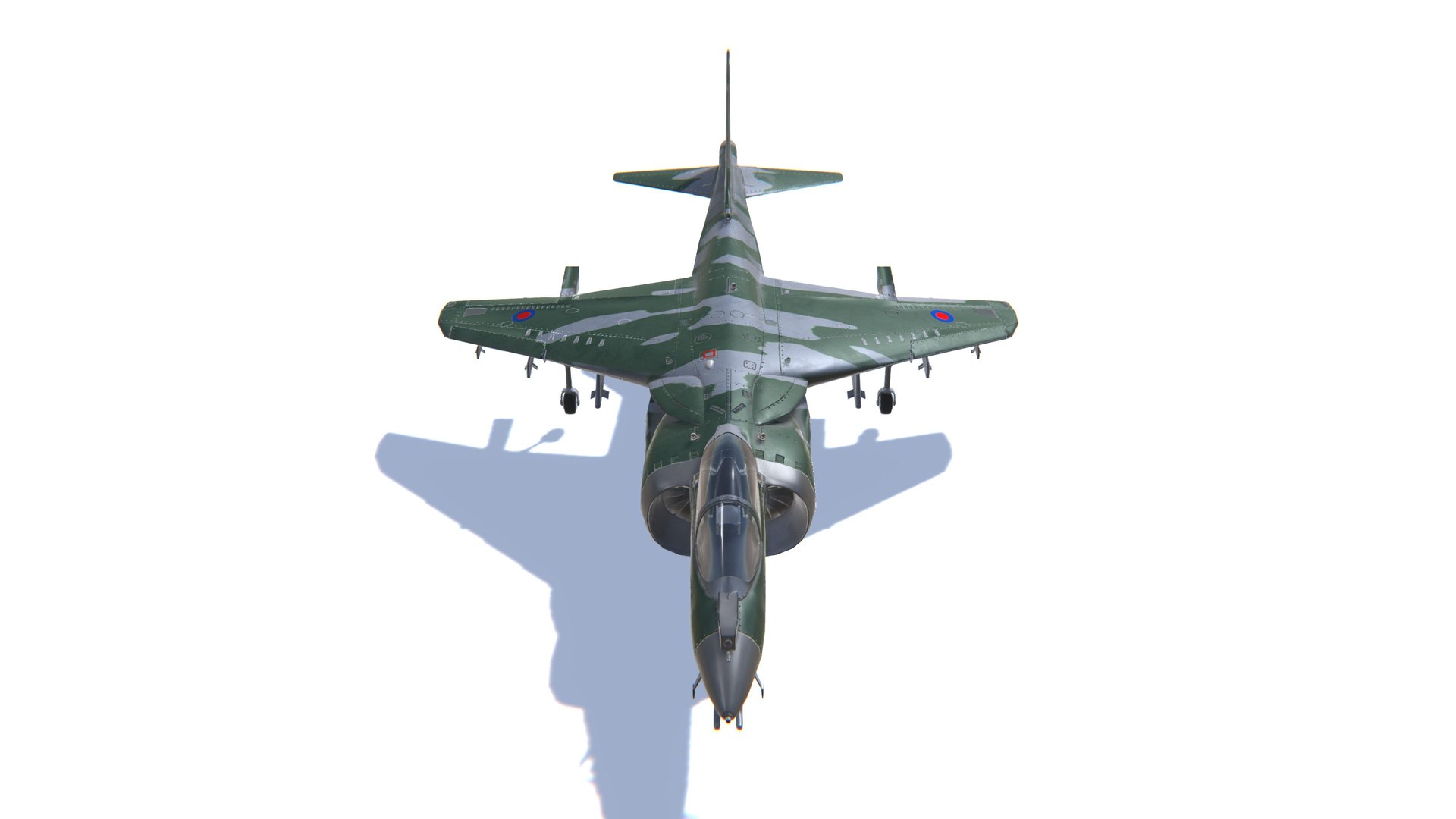 3D Harrier II Jet Fighter Aircraft Low-poly Model - TurboSquid 1800769