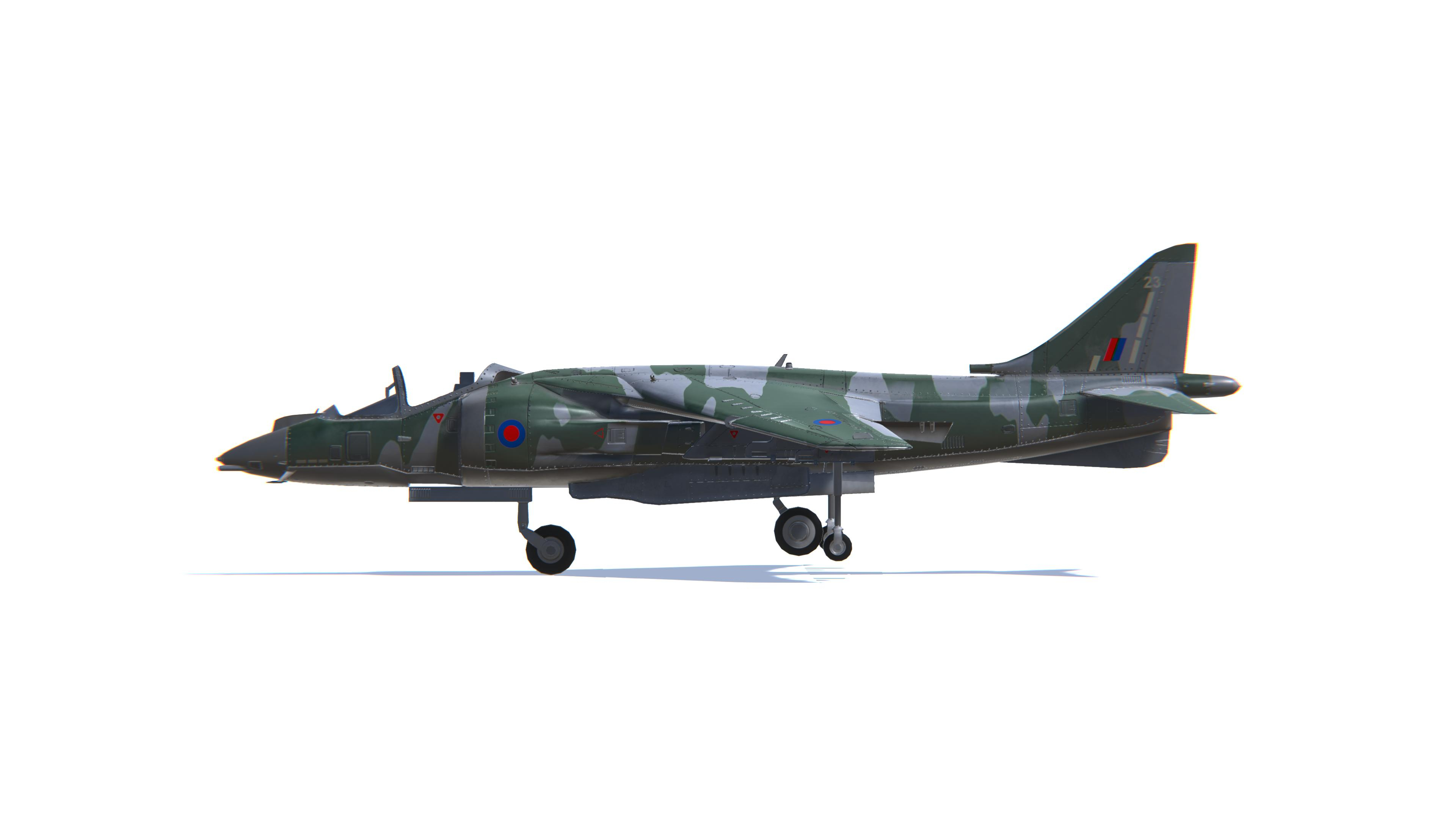 3D Harrier II Jet Fighter Aircraft Low-poly model - TurboSquid 1800769