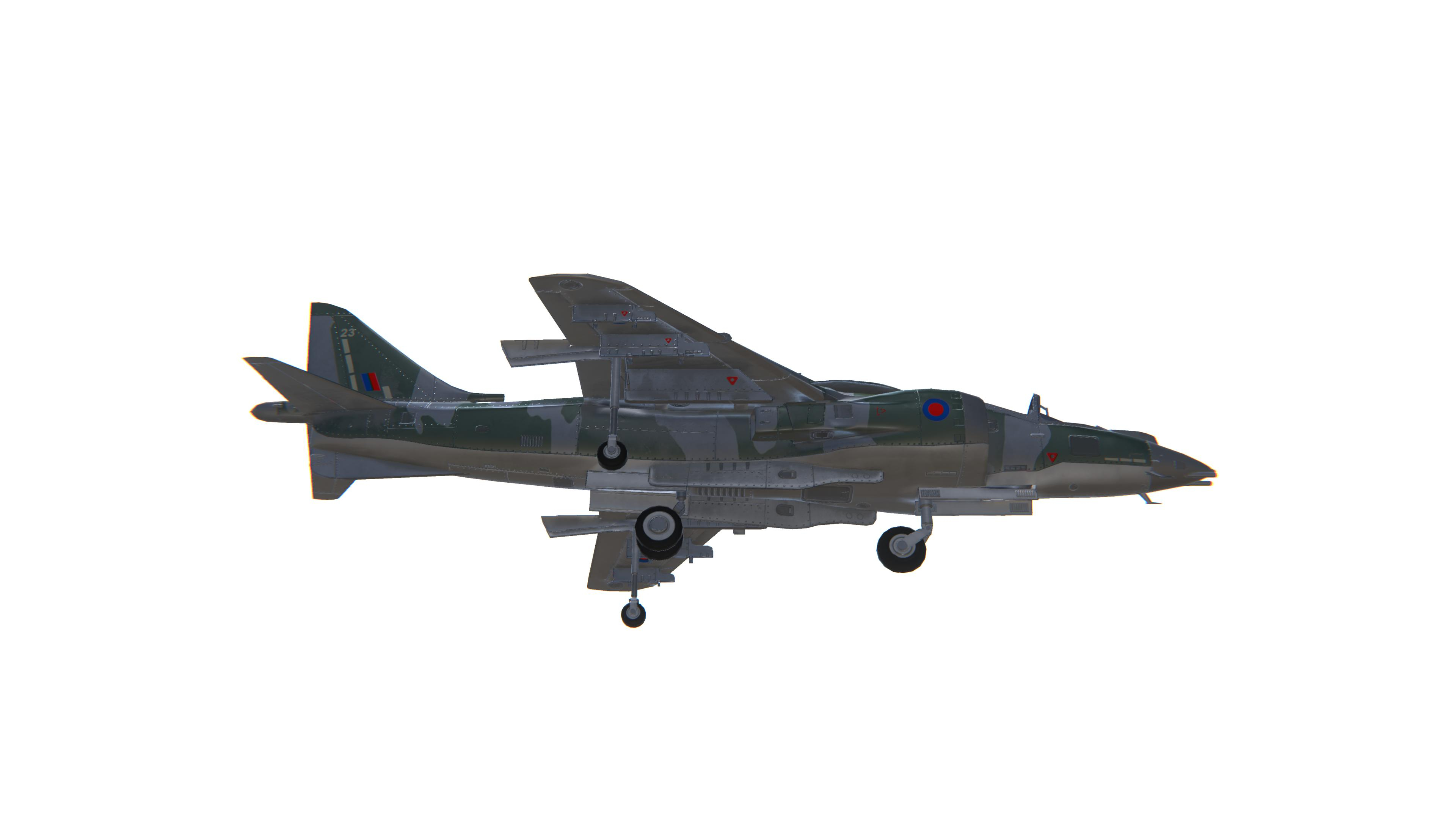 3D Harrier II Jet Fighter Aircraft Low-poly model - TurboSquid 1800769
