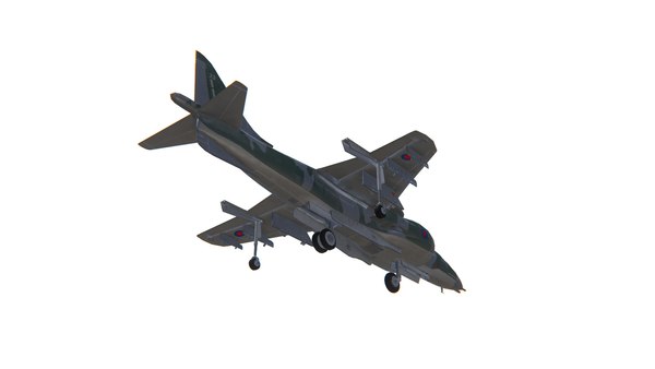 3D Harrier II Jet Fighter Aircraft Low-poly model - TurboSquid 1800769