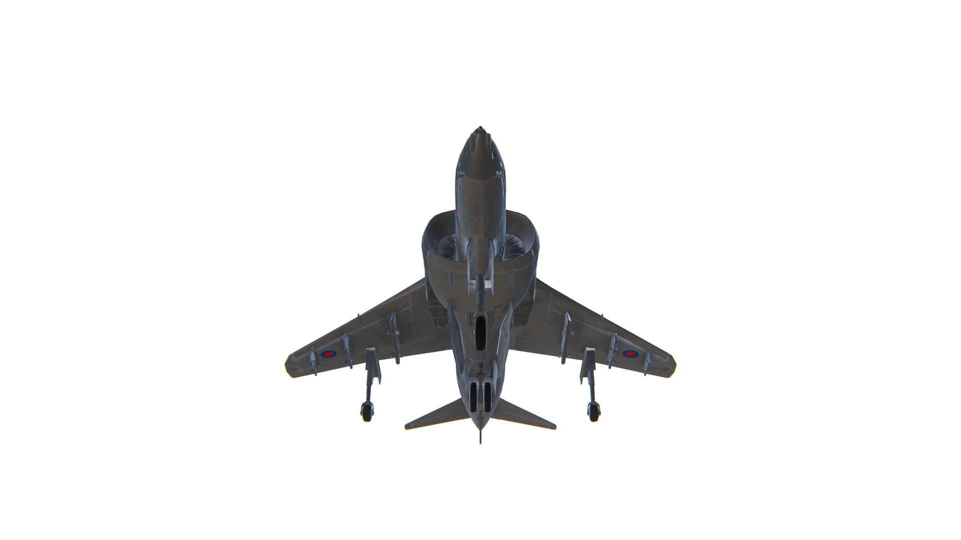 3D Harrier II Jet Fighter Aircraft Low-poly Model - TurboSquid 1800769