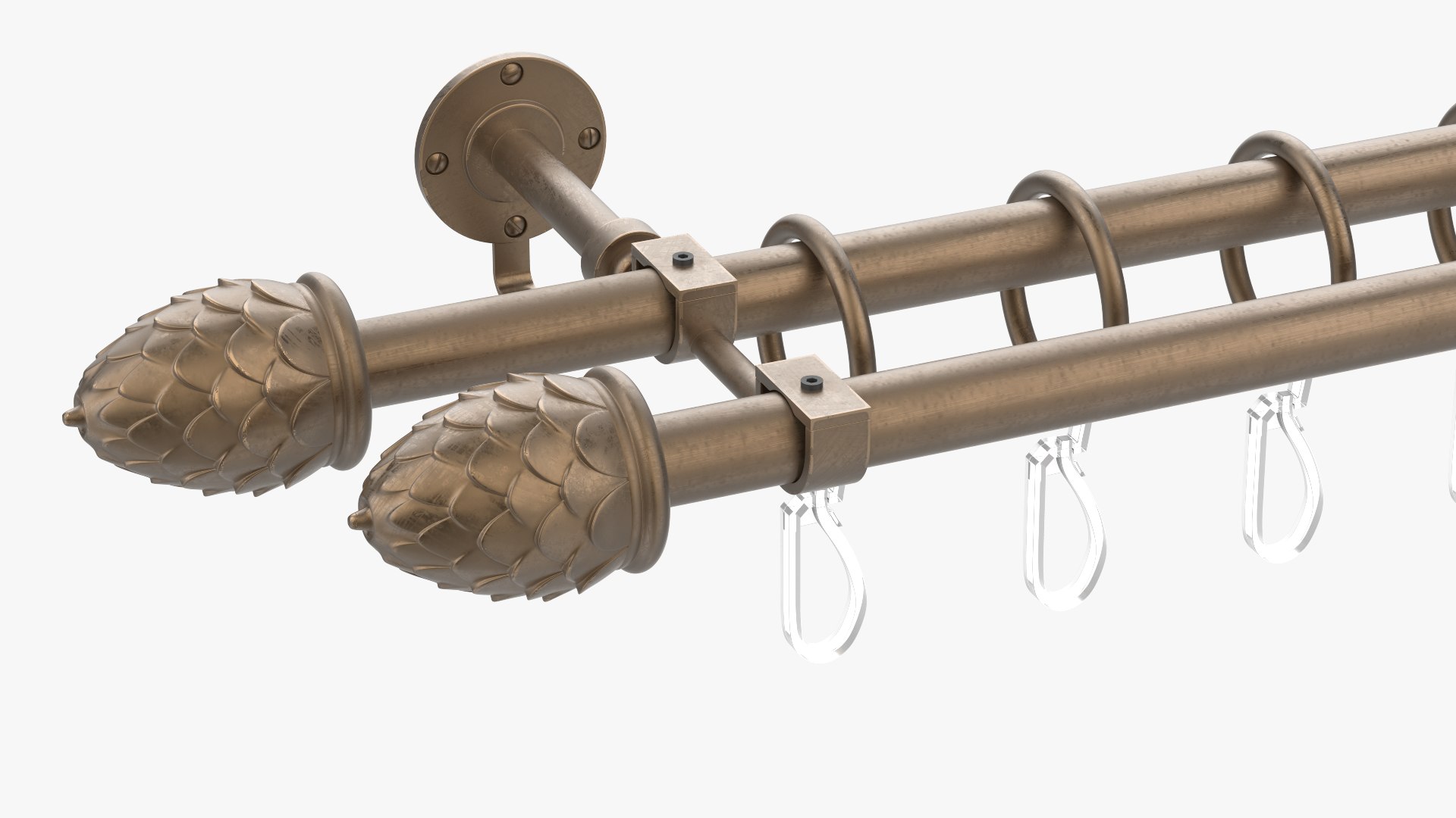 3D Curtain Rod Model - TurboSquid 2236529