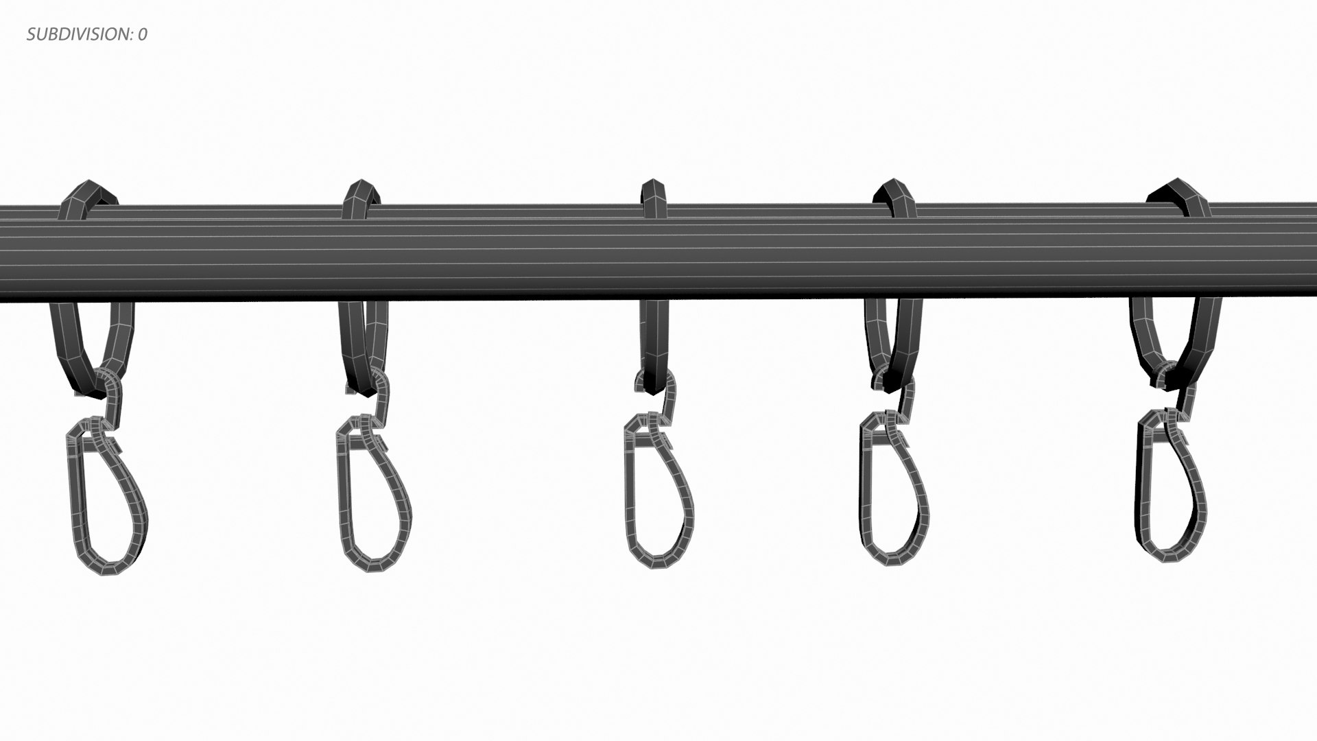 3D Curtain Rod Model - TurboSquid 2236529