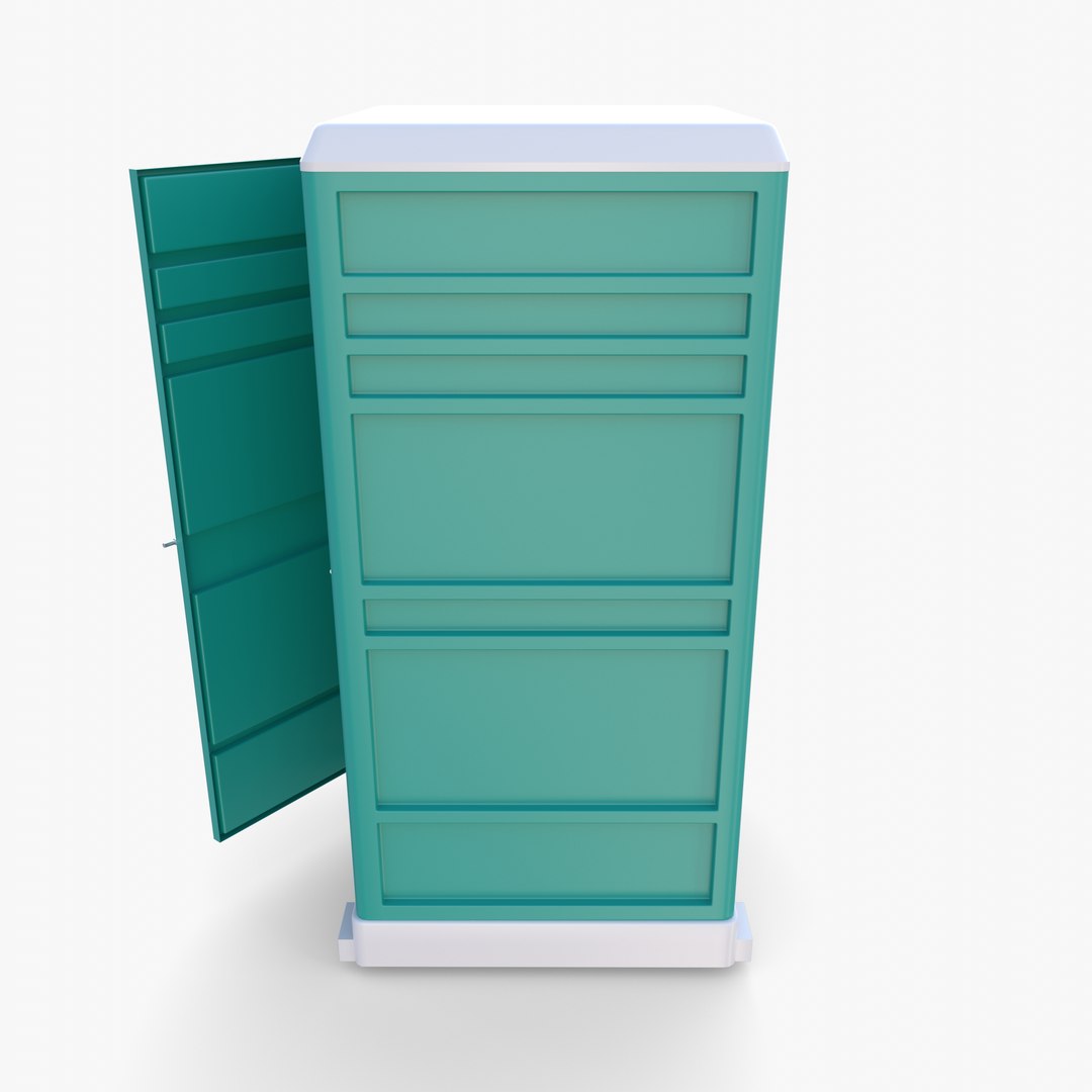 Portable toilet v2 3D - TurboSquid 2038863