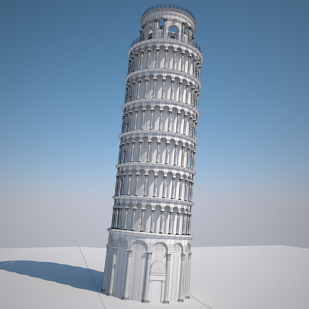 Leaning Tower Pisa 3d Model