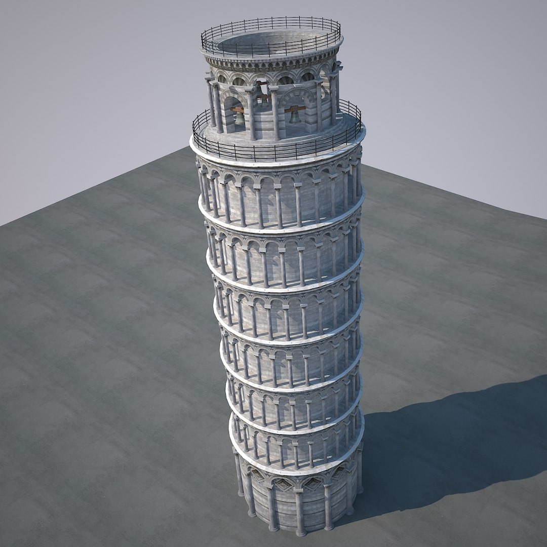 Leaning Tower Pisa 3d Model