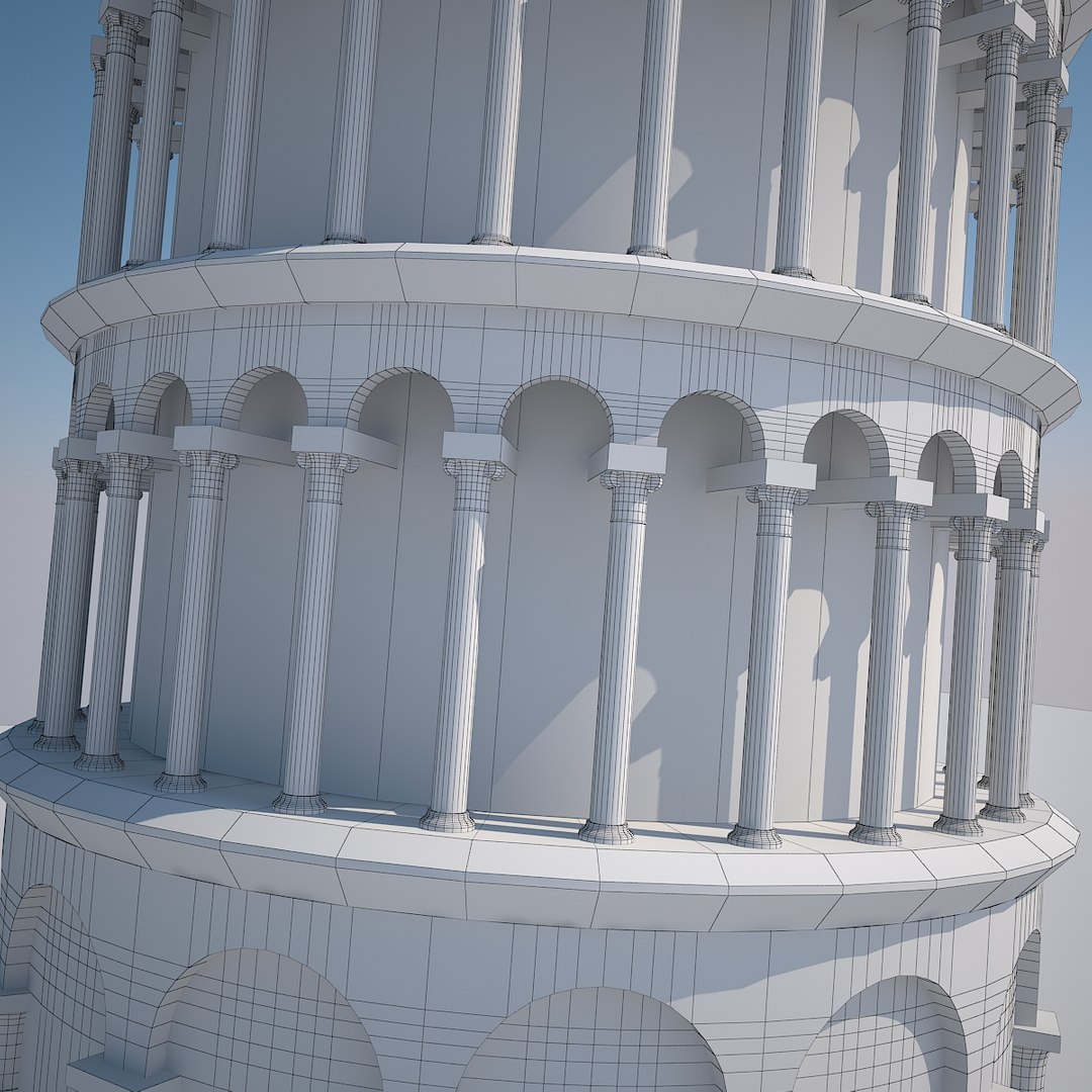 Leaning Tower Pisa 3d Model
