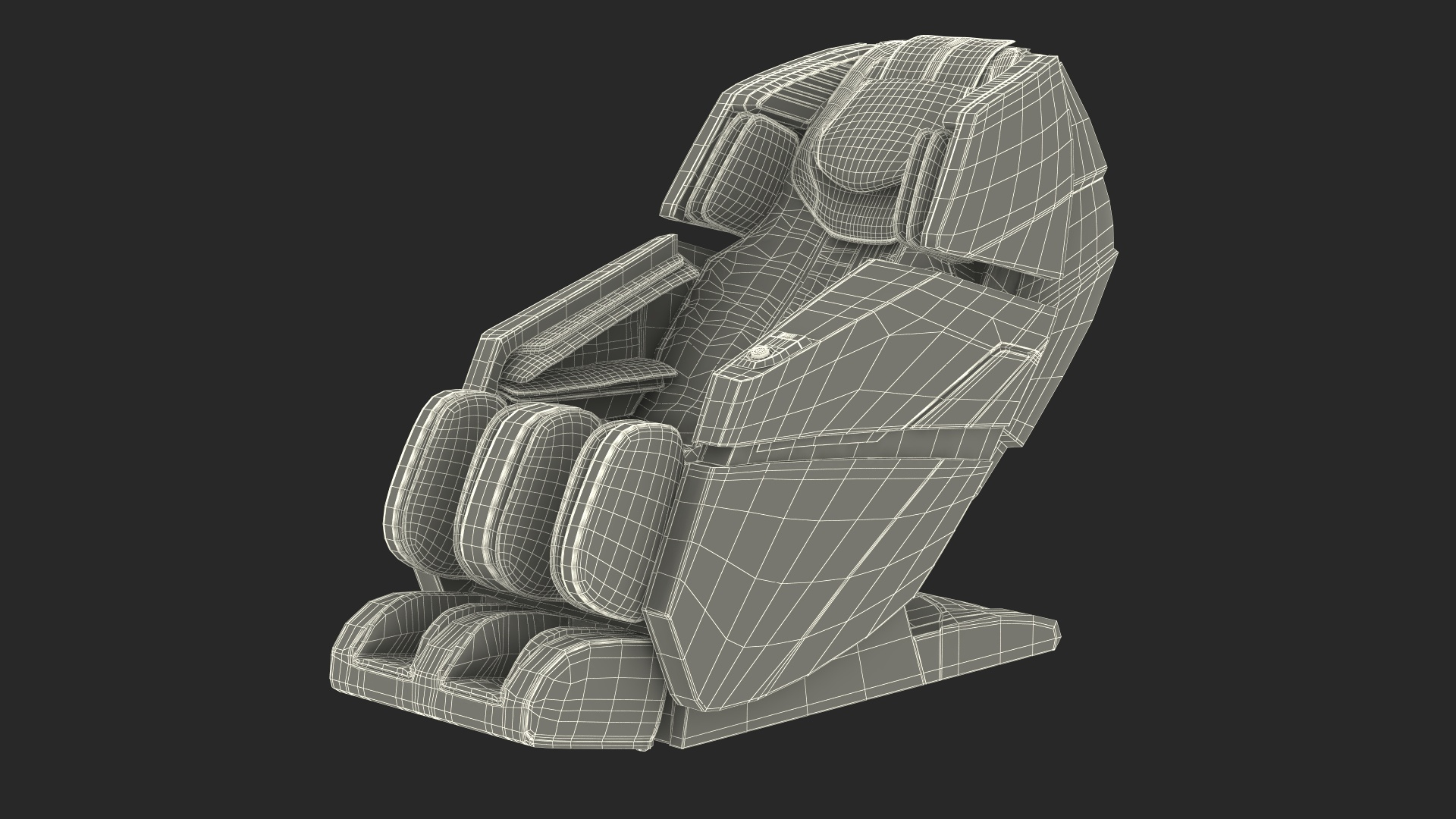 3D Massager Chair Red Model - TurboSquid 2092072