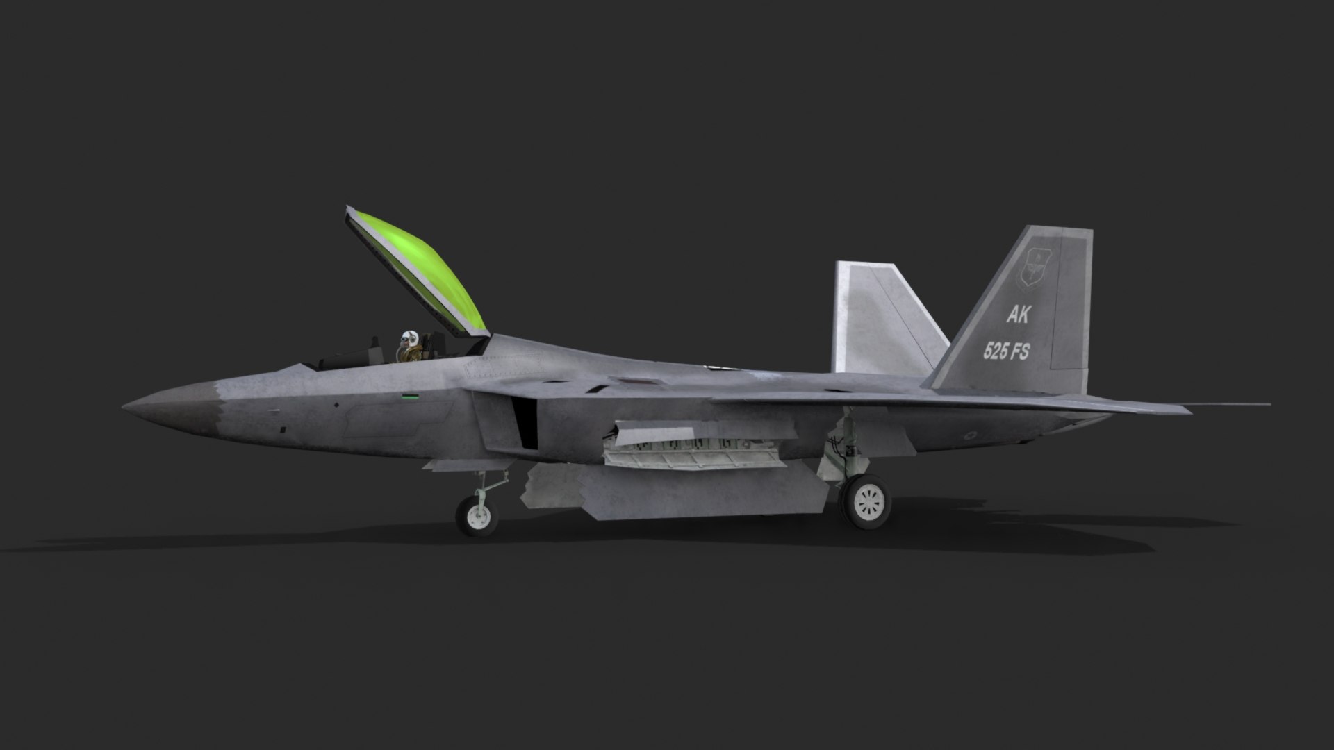 3D F22 Raptor Fighter Jet - TurboSquid 2232992