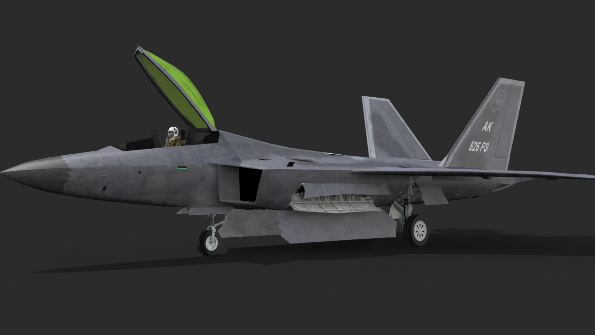 3D F22 Raptor Fighter Jet - TurboSquid 2232992