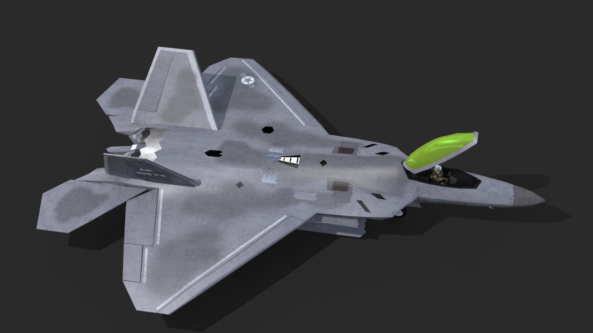 3D F22 Raptor Fighter Jet - TurboSquid 2232992