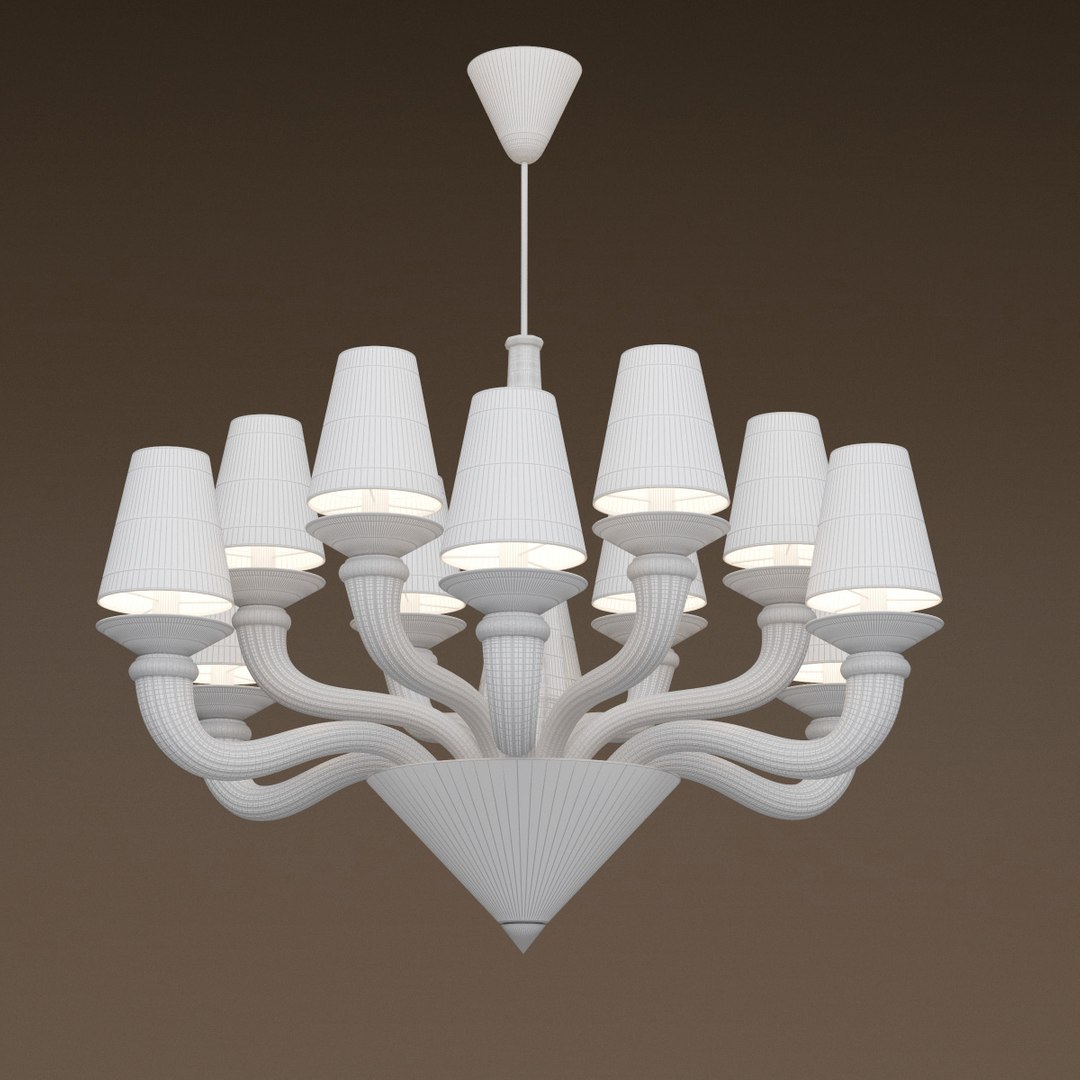 chandelier ottavia casa fendi 3d max