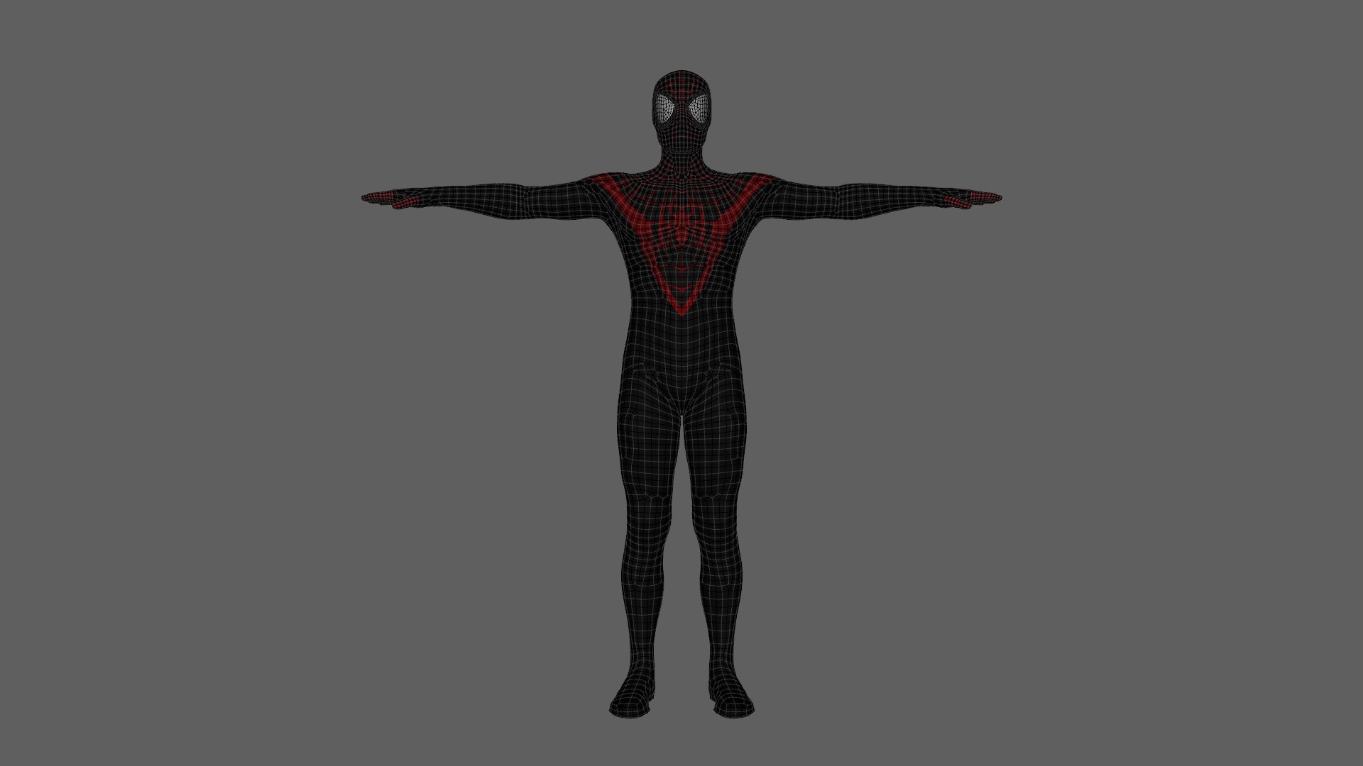 3D Ultimate Spider-Man Black Low-poly - TurboSquid 2343609