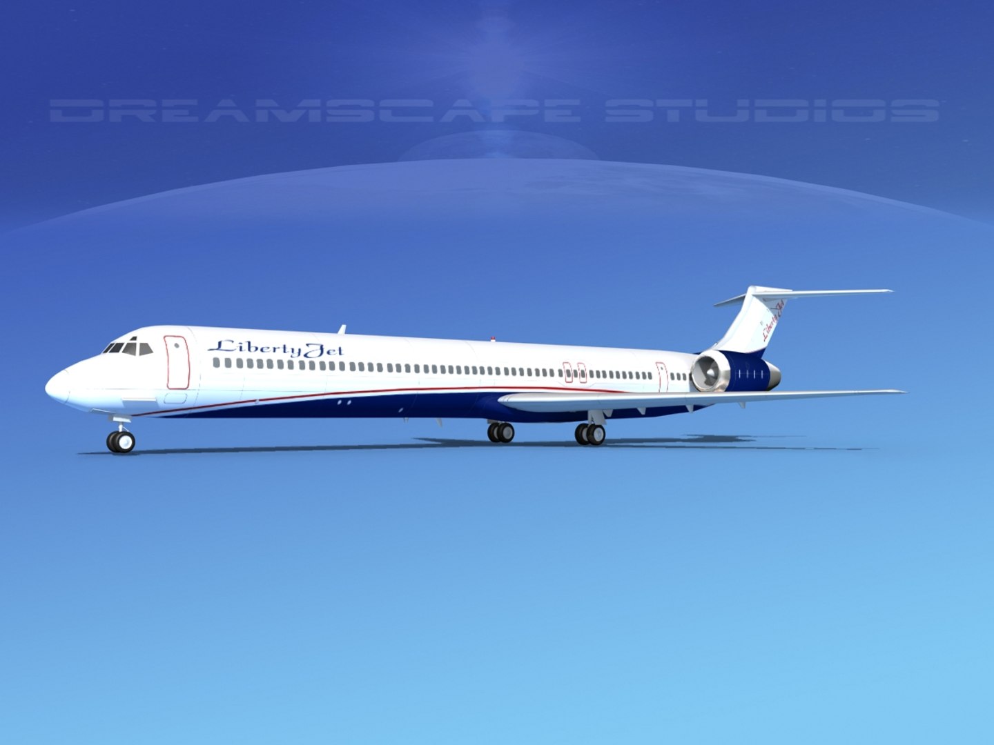 Md-90 Jet 3d Model