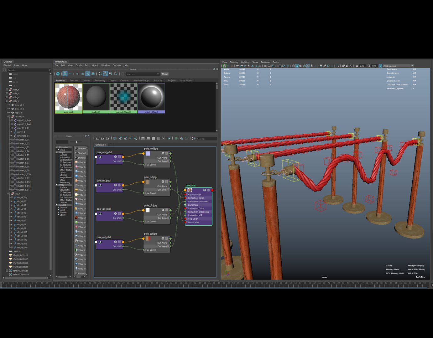 3D Partition Pole Model - TurboSquid 1557025