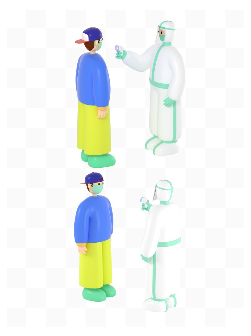 3D 3D simple epidemic detection - TurboSquid 2061989