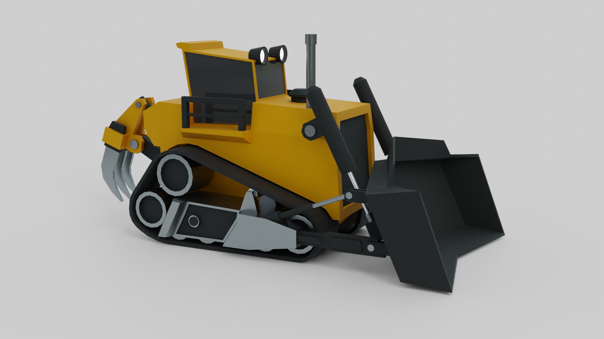 3D Bulldozer - Heavy Vehicle - TurboSquid 2422114