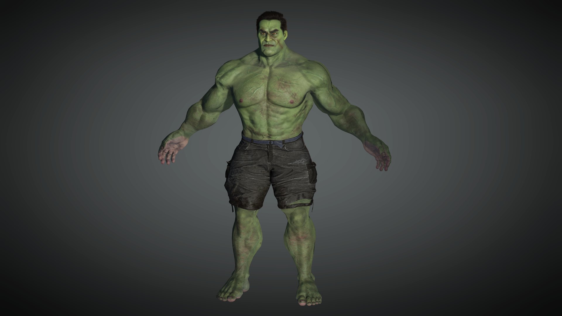 3D Realistic Hulk Character - Comic Character Model - TurboSquid 1963841