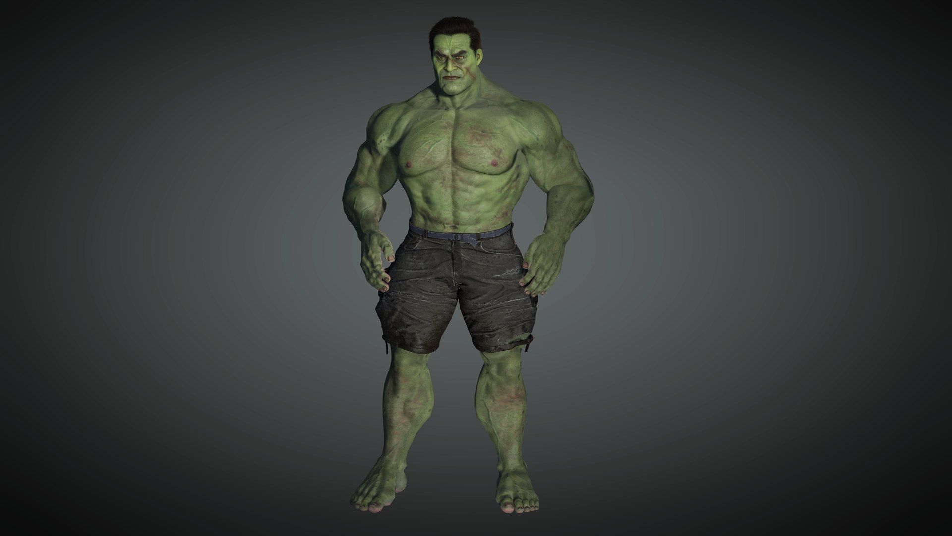 3D Realistic Hulk Character - Comic Character Model - TurboSquid 1963841