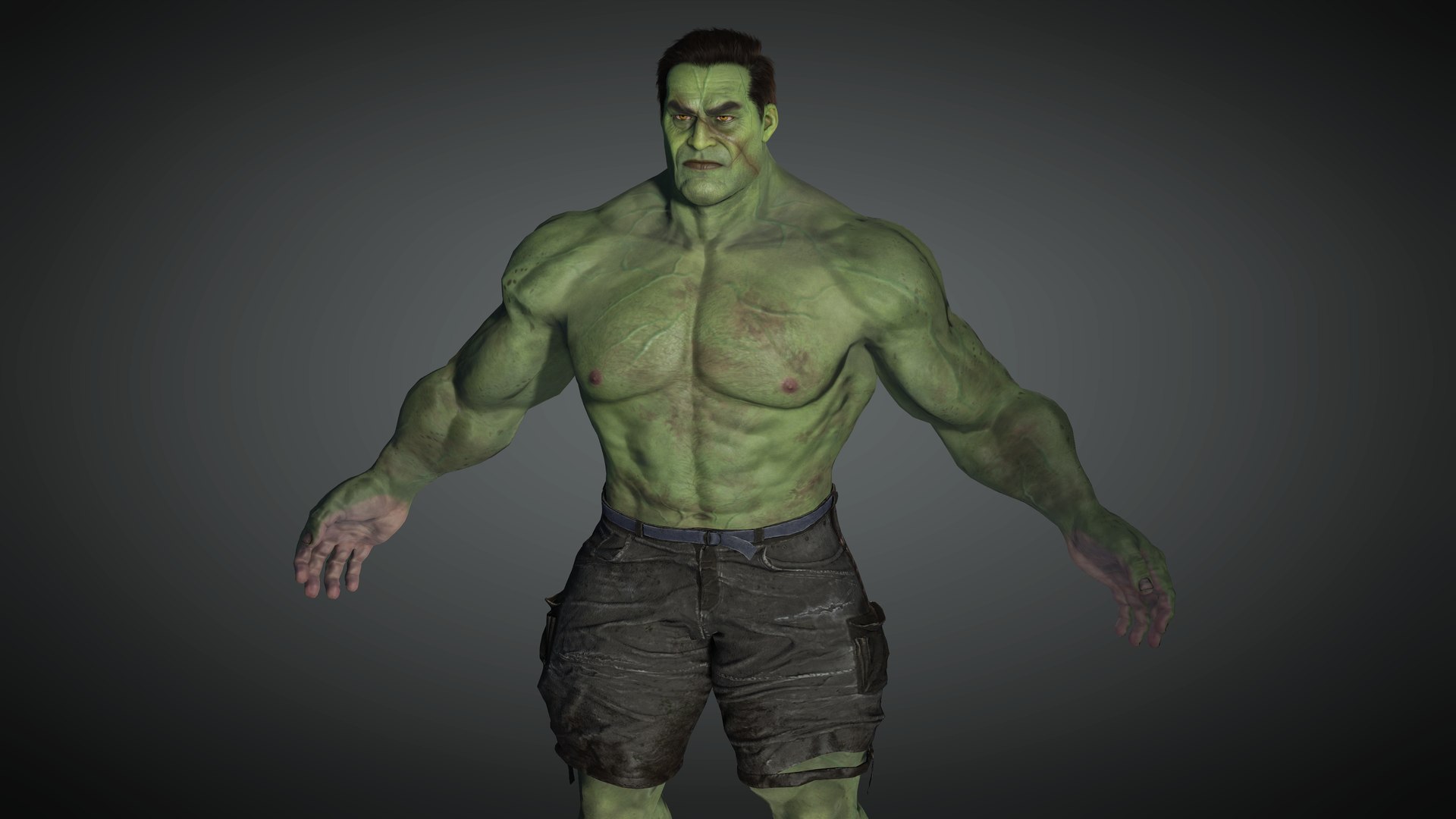 3D Realistic Hulk Character - Comic Character Model - TurboSquid 1963841