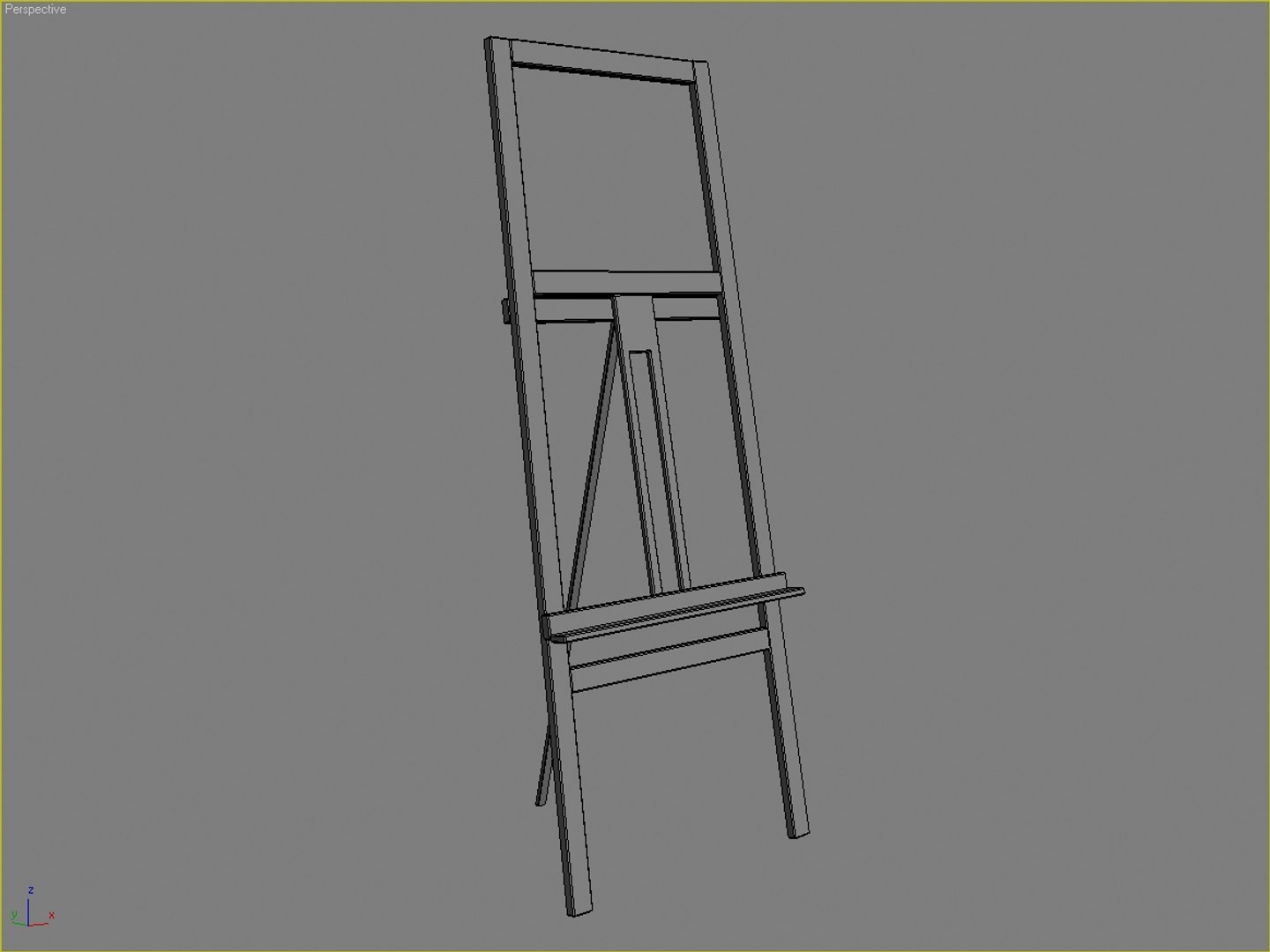 Painter Easel Painting 3d Model
