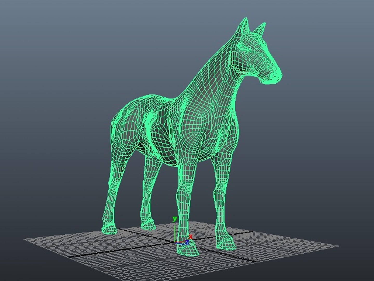 3d Horse Mesh Model
