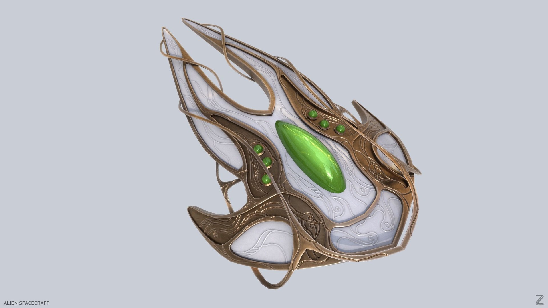 3D Alien Spacecraft - TurboSquid 2382230