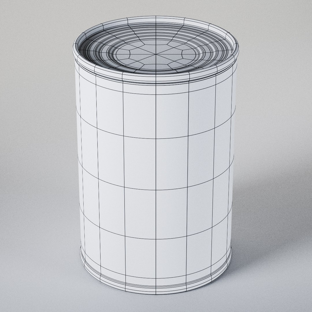 Campbell Tomato Soup Canned 3d Model