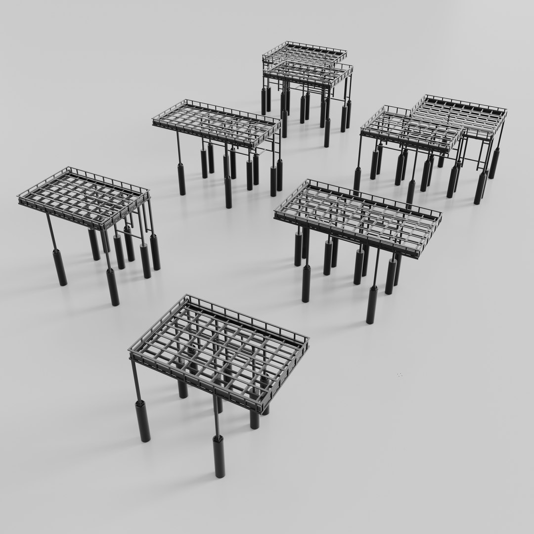 3D Metal Canopies - TurboSquid 2236192