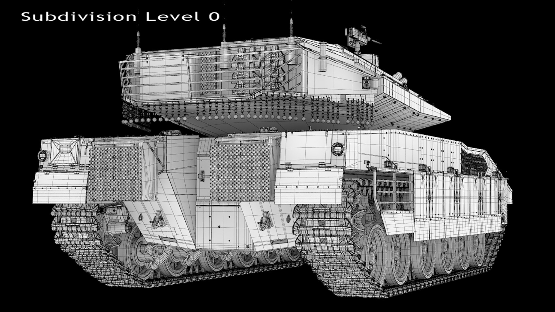Merkava mk4 main battle tank model - TurboSquid 1374623