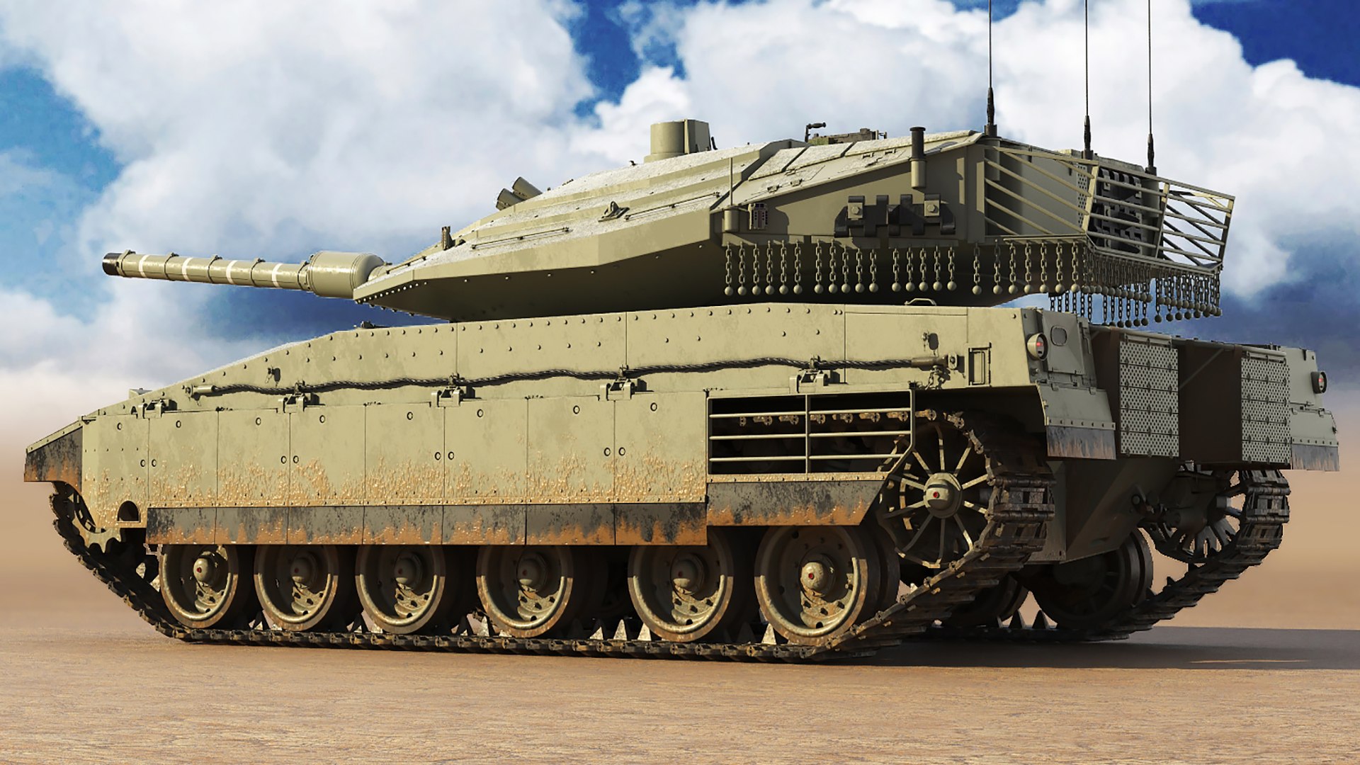 Merkava Mk4 Main Battle Tank Model - TurboSquid 1374623