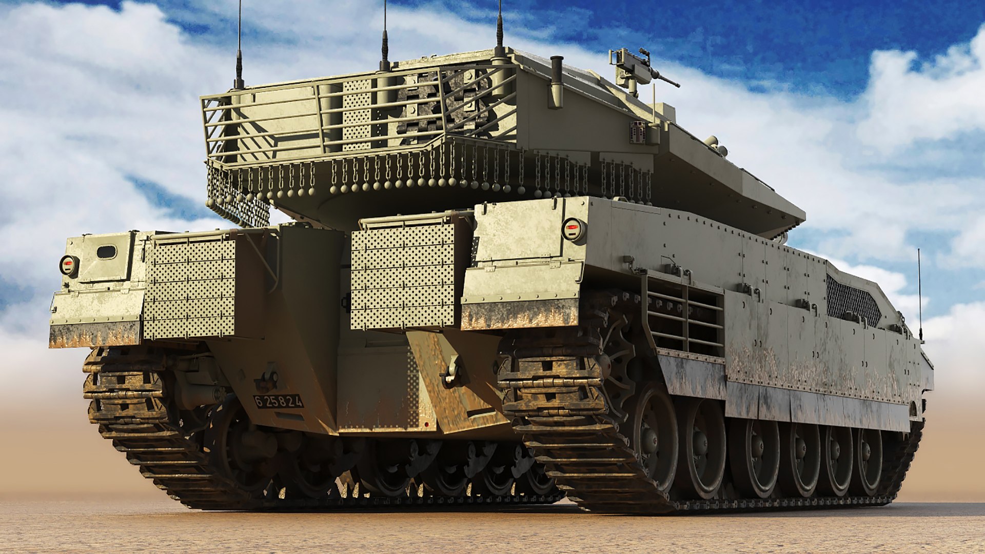 Merkava Mk4 Main Battle Tank Model - TurboSquid 1374623