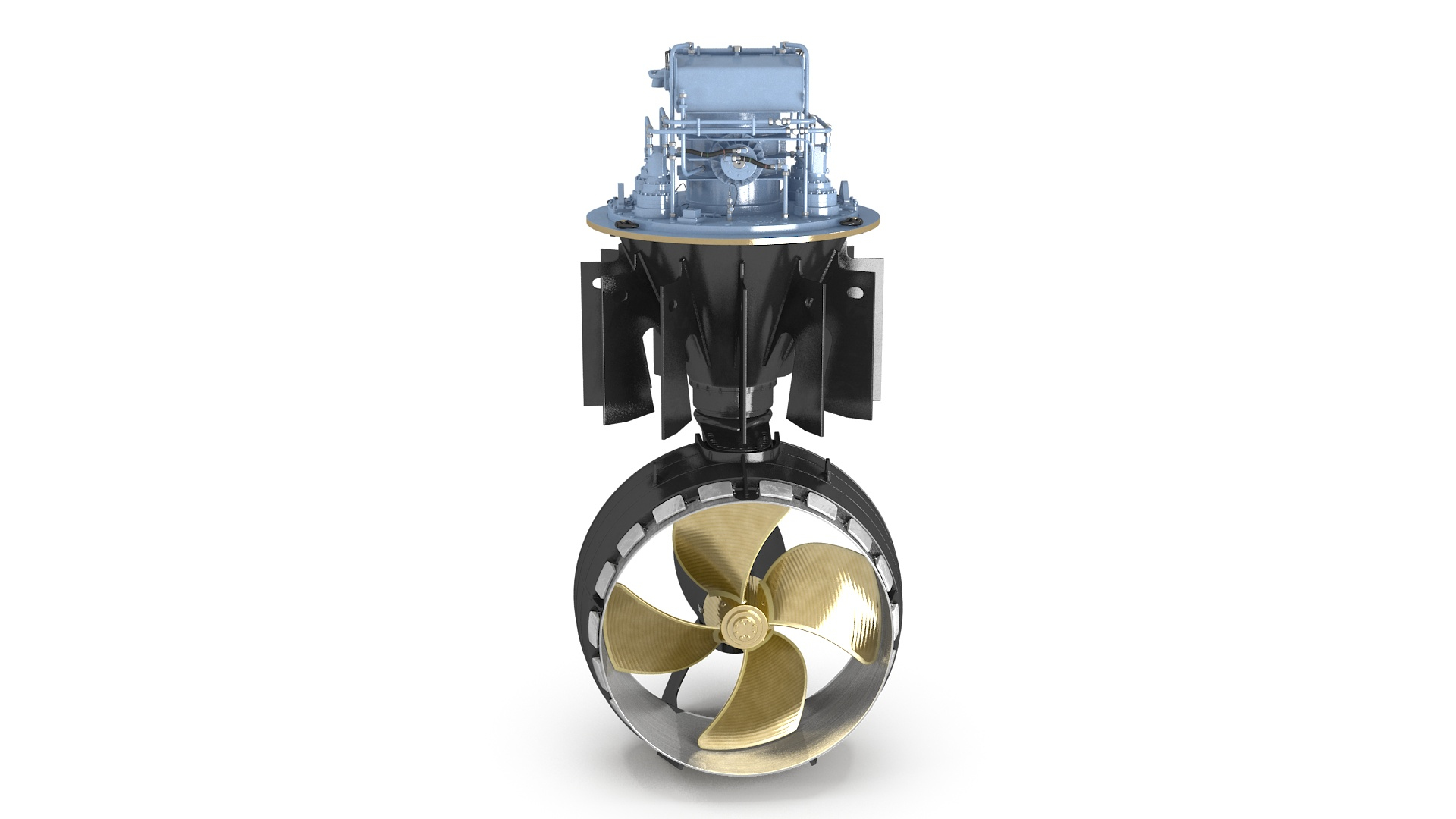 3D Ship Rudder Propeller SCHOTTEL Model - TurboSquid 2218394