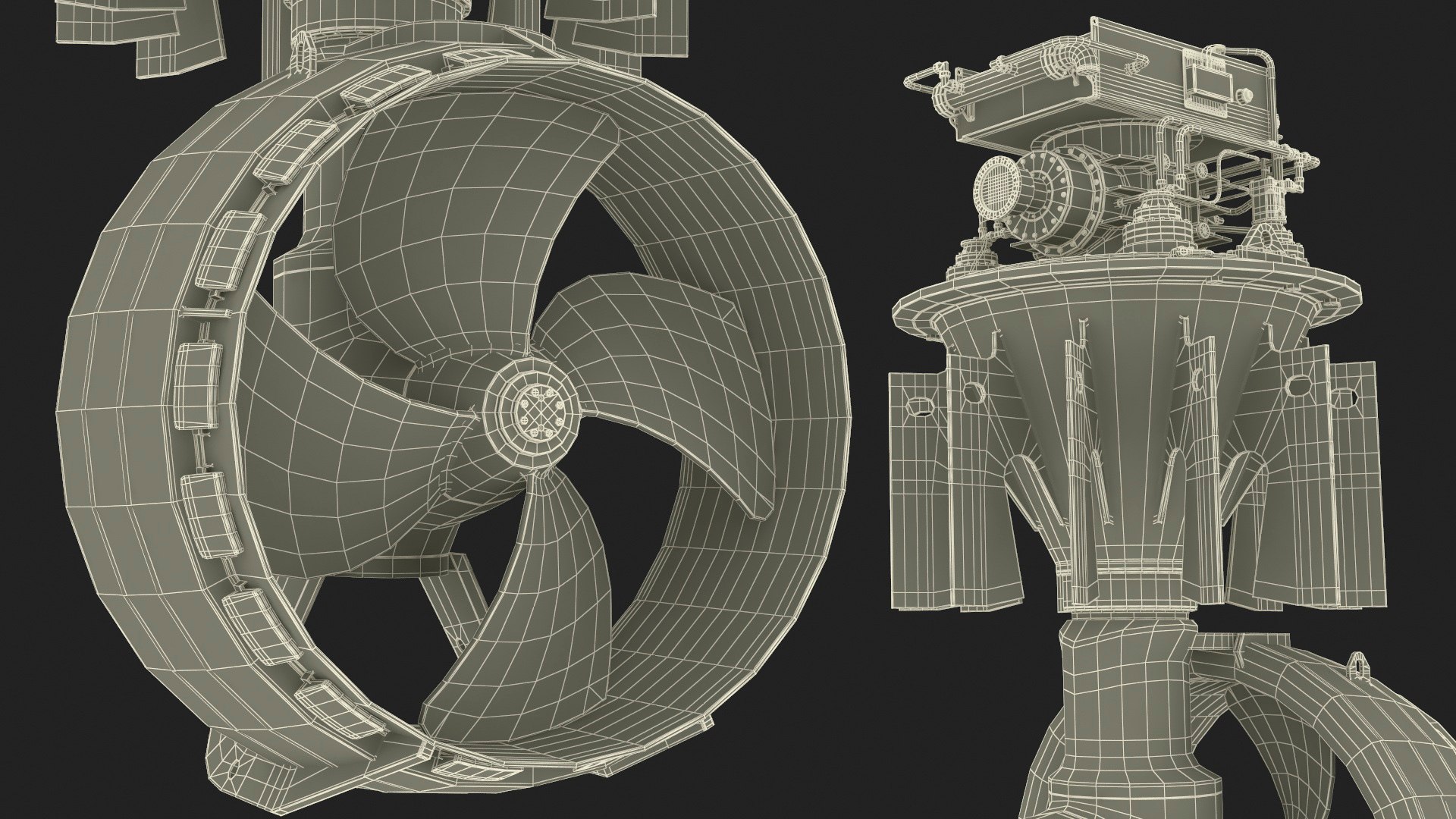 3D Ship Rudder Propeller SCHOTTEL Model - TurboSquid 2218394