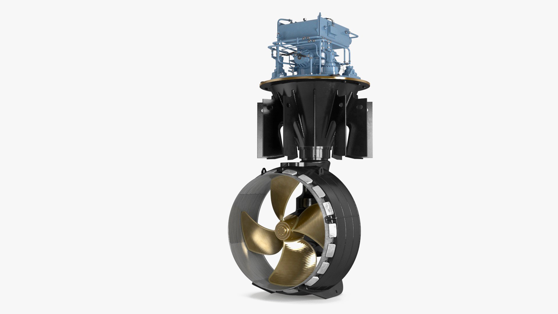 3D Ship Rudder Propeller SCHOTTEL Model - TurboSquid 2218394