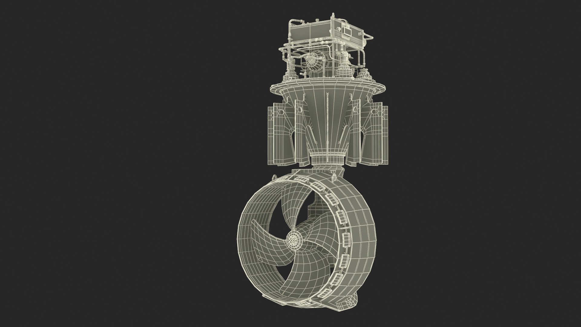 3D Ship Rudder Propeller SCHOTTEL Model - TurboSquid 2218394