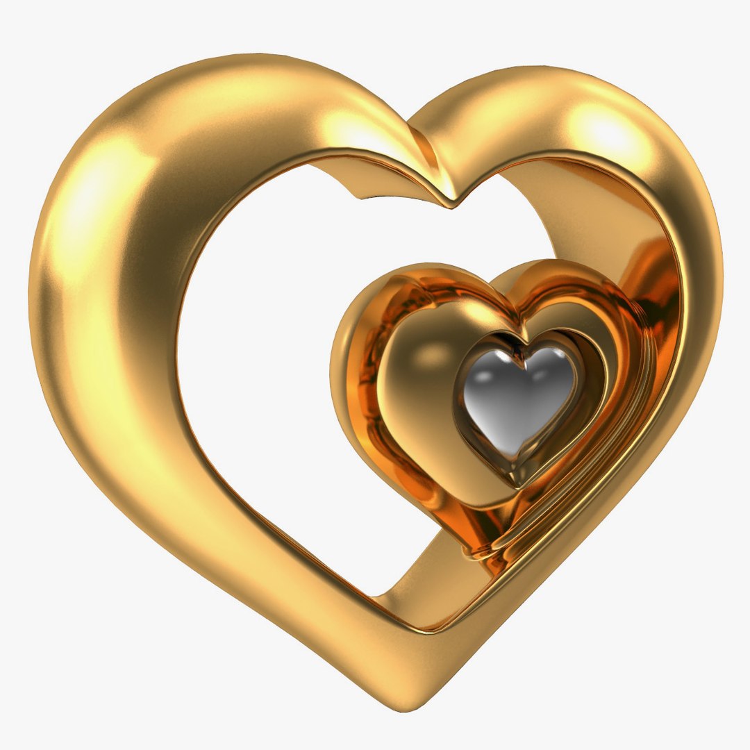3d Heart Gold V5