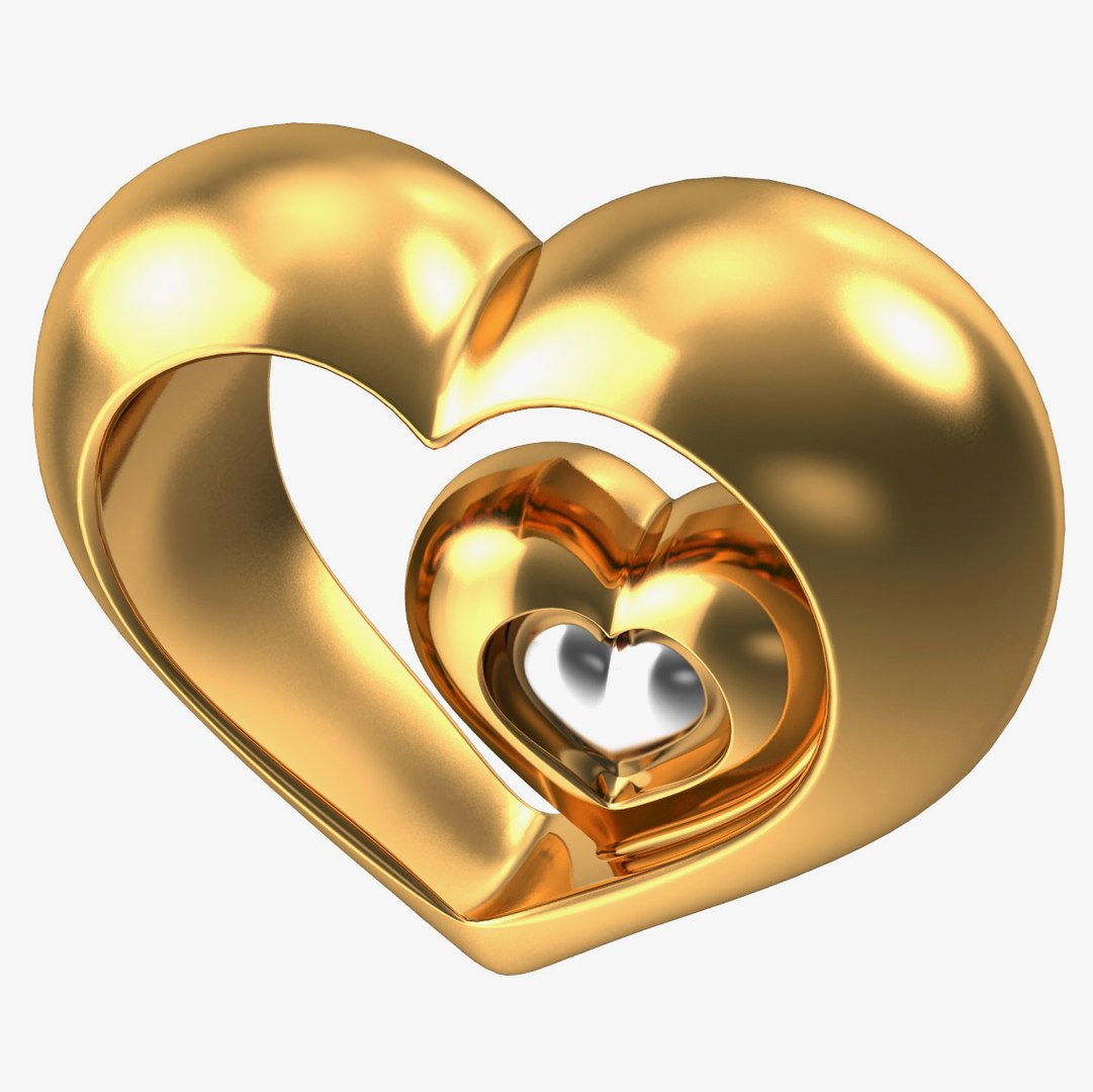 3d Heart Gold V5