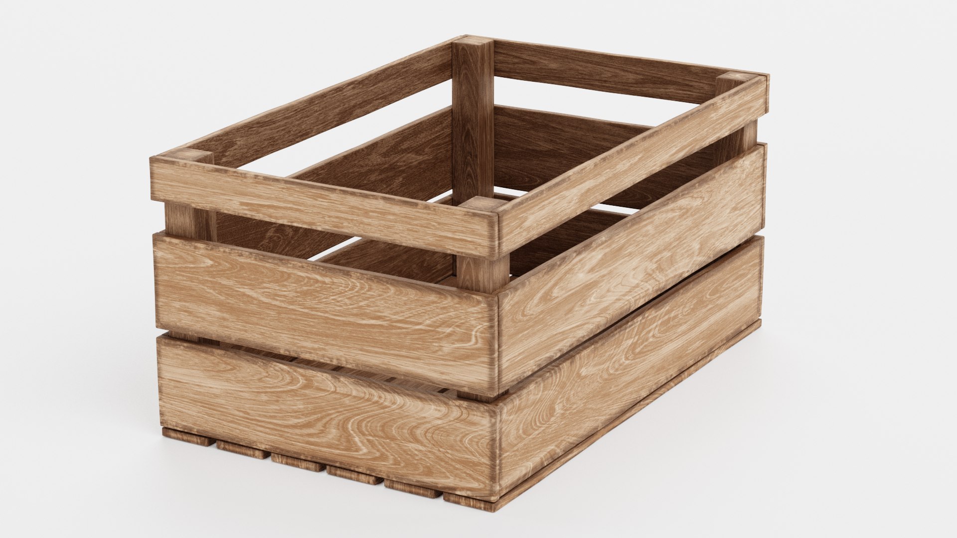 Wooden box 3D model - TurboSquid 1633978