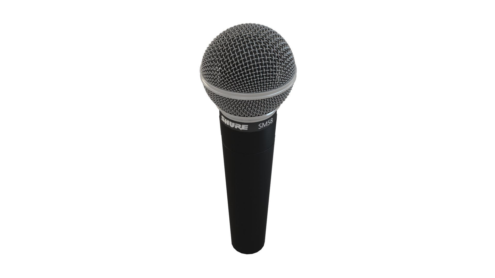 Shure Sm58 Microphone 3D - TurboSquid 1314575