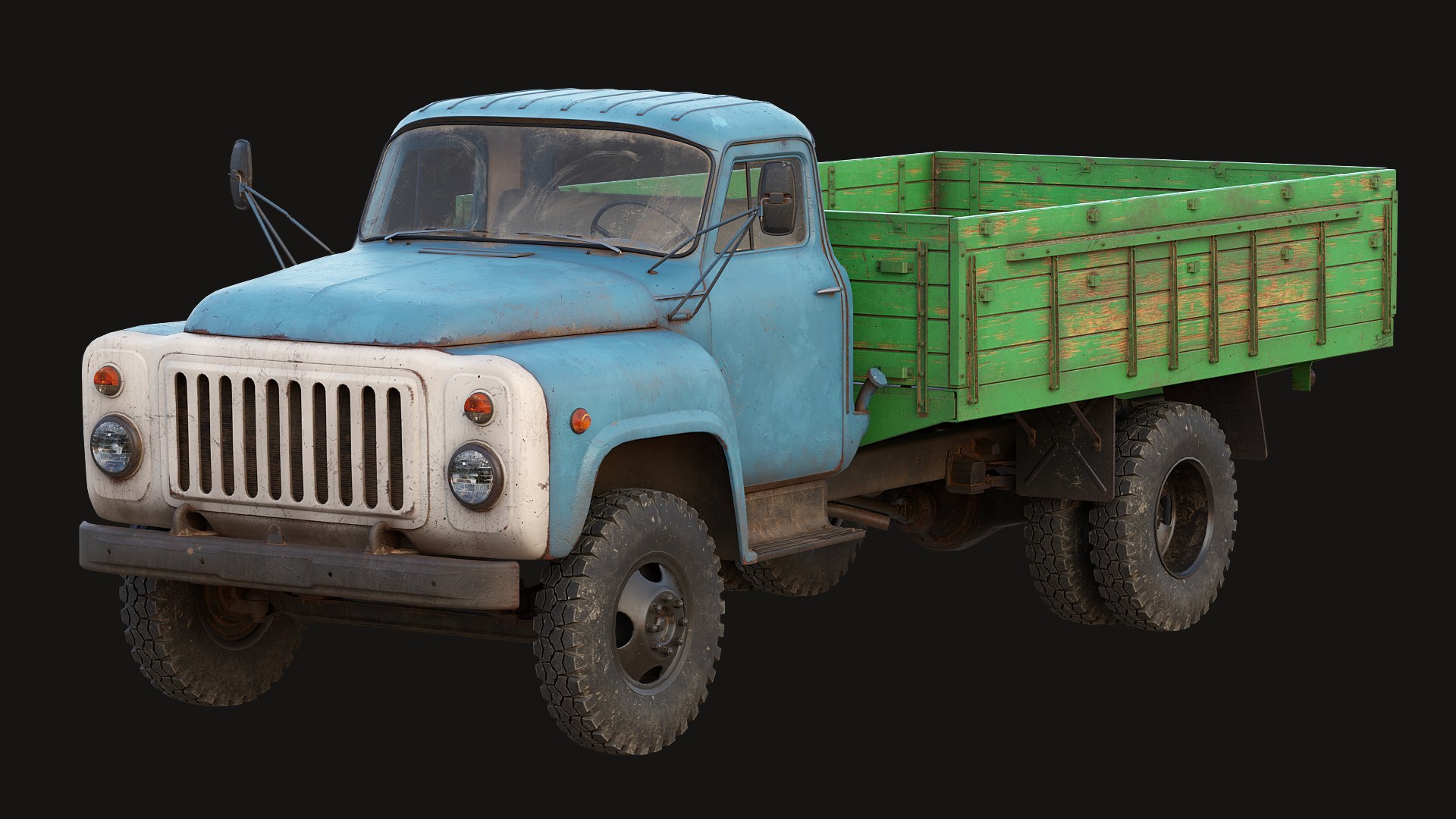 3D Gaz 53 HQ Interior Model - TurboSquid 1729729