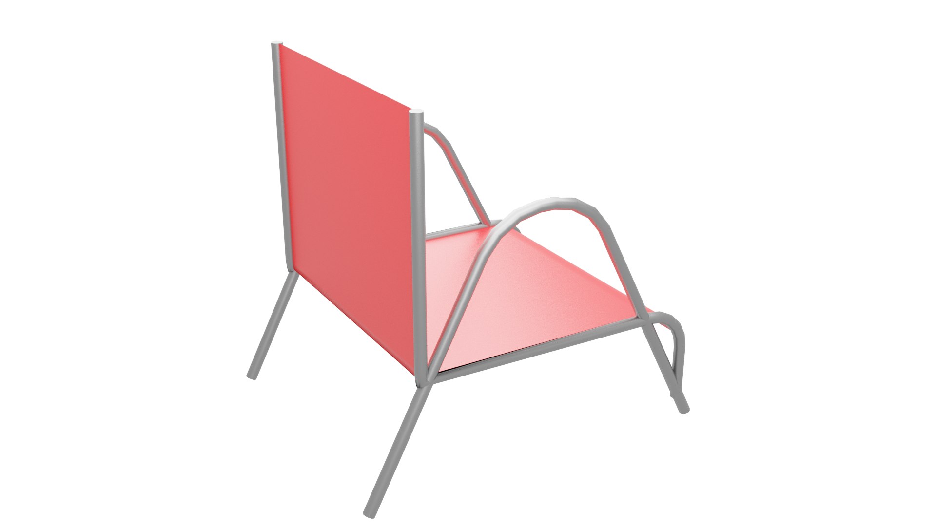 3D Model Red Chair - TurboSquid 2327670