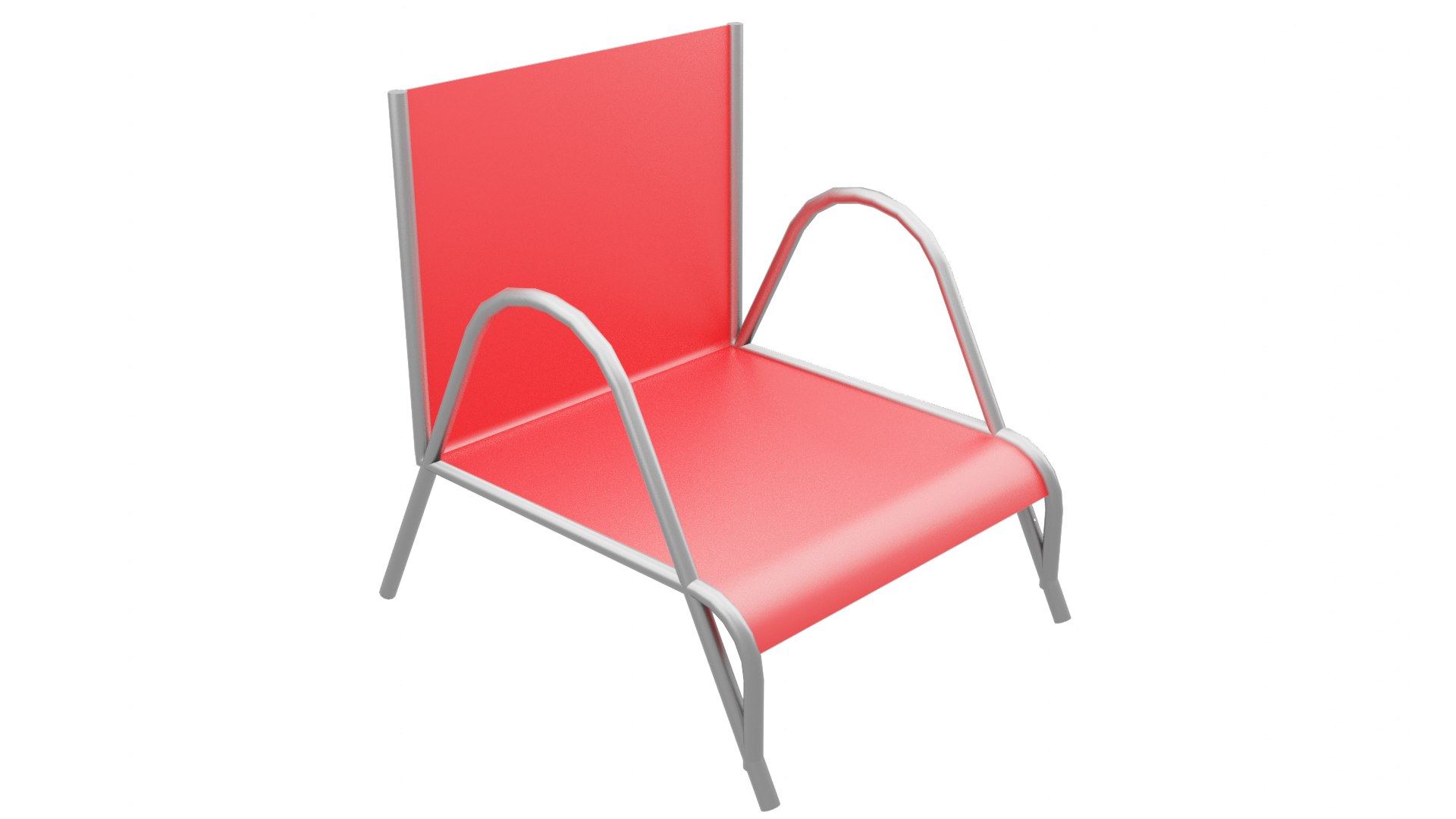 3D Model Red Chair - TurboSquid 2327670