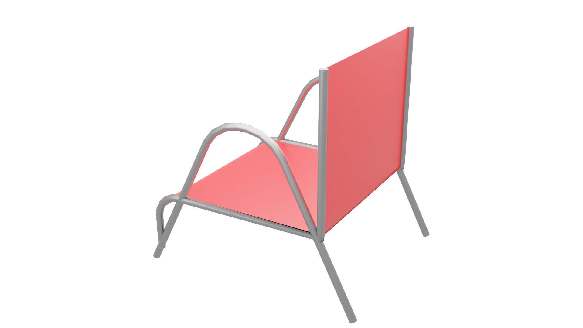 3D Model Red Chair - TurboSquid 2327670